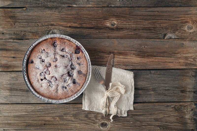 Cherry tart cake stock photo. Image of dessert, table - 82830894