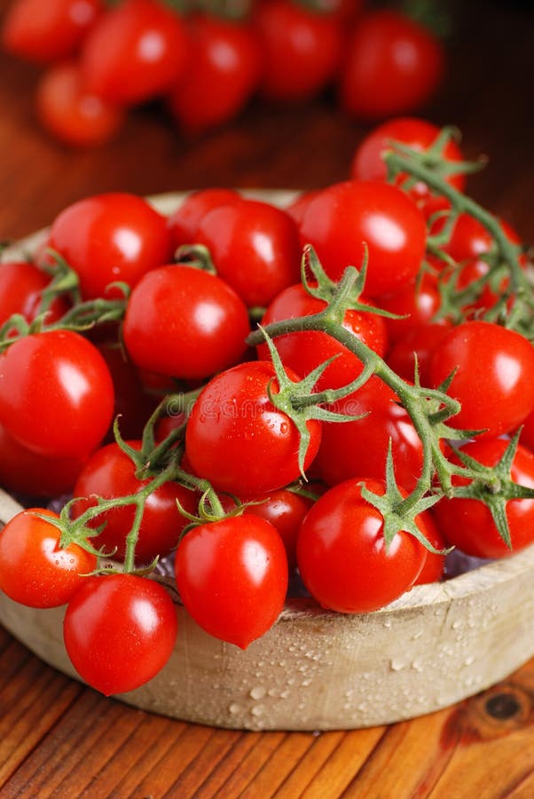Cherry tomato in the box stock image. Image of eating - 39980465