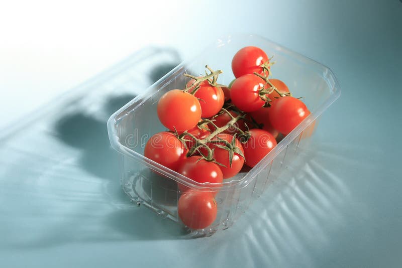 Cherry tomato package stock image. Image of diet, healty - 18546009