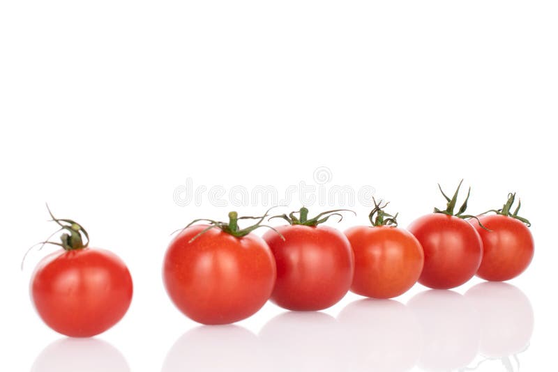Cherry tomato on white stock image. Image of nature - 180263635