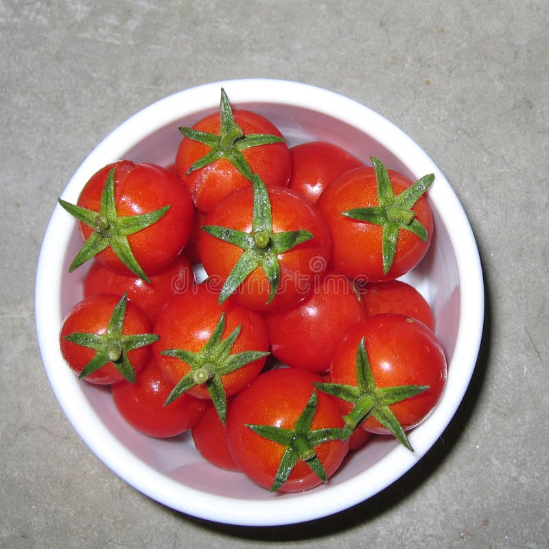 Cherry tomatoes from above stock photo. Image of organic - 107993320