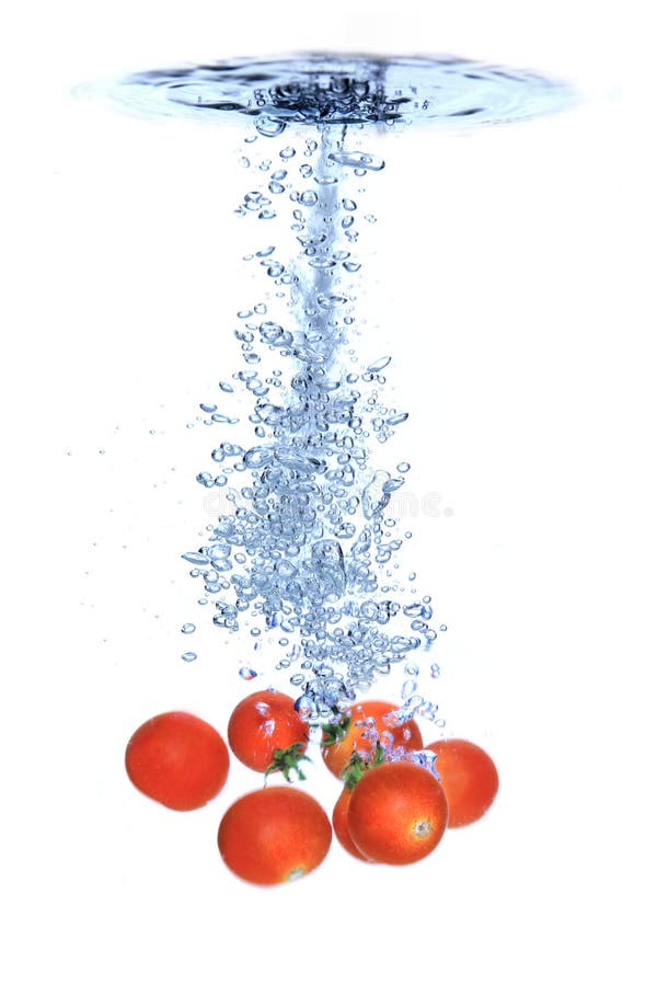 Cherry Dropped into Water Splash Stock Photo - Image of motion, cherry ...