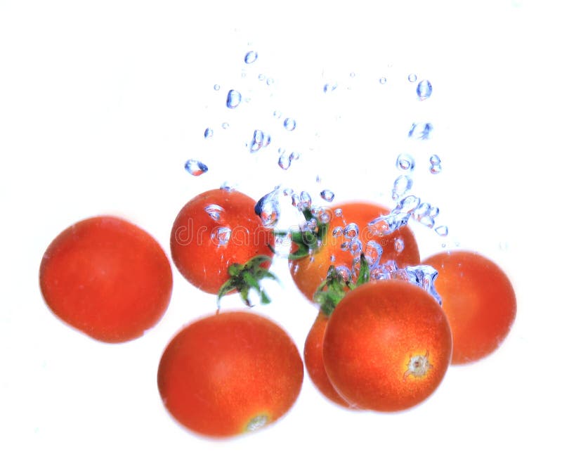 Cherry Dropped into Water Splash Stock Photo - Image of motion, cherry ...