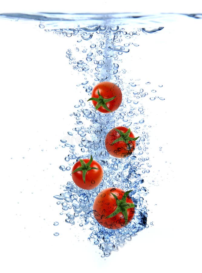 Cherry Dropped into Water Splash Stock Photo - Image of motion, cherry ...