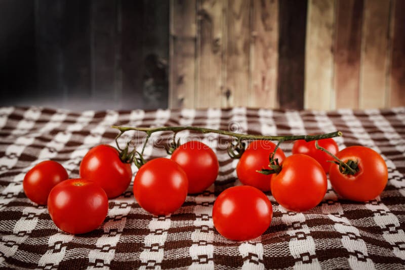 Cherry Tomatoes on the Table. Stock Image - Image of vegan, farm: 217969541