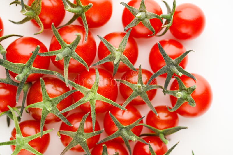 Cherry tomatoes, top view stock image. Image of tomatoes - 93447569