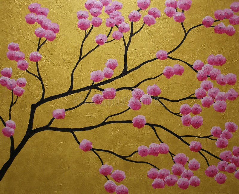 Cherry tree stock illustration. Illustration of nature - 16413124