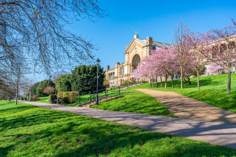 Cherry tree blossoms editorial image. Image of landmark - 243727645