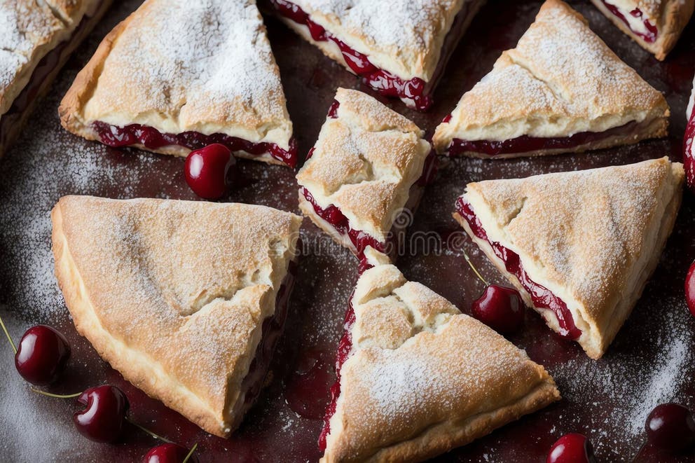 Cherry Turnover Heaven.AI Generated Stock Illustration - Illustration ...