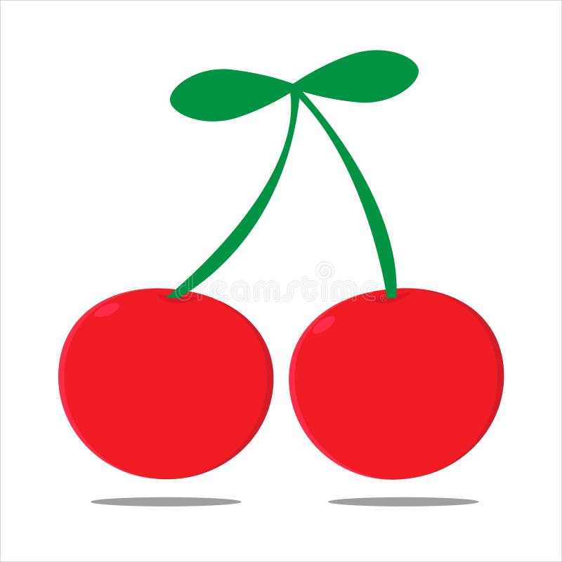 Cherry Vector Design Illustrator. Flat Design Stock Vector ...