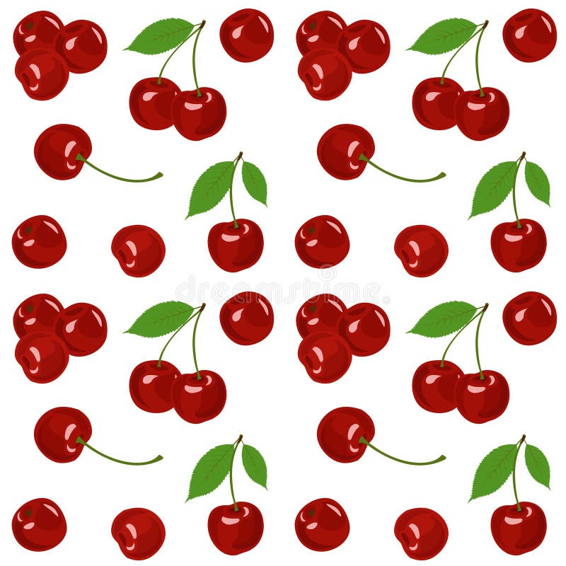 Cherry Bunch Background Stock Illustrations – 2,504 Cherry Bunch ...