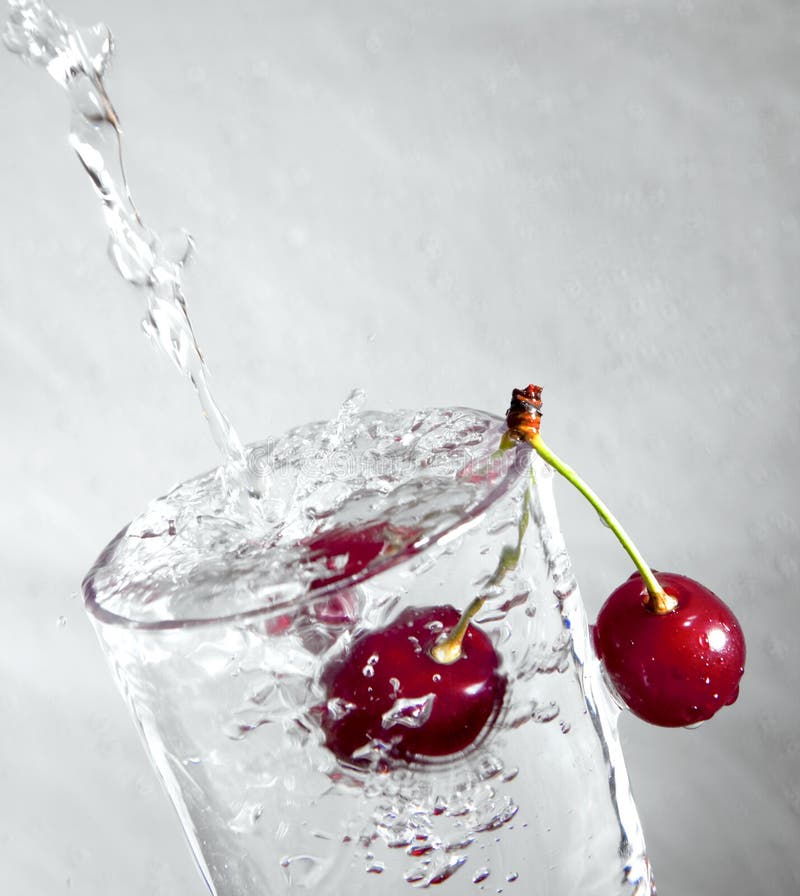 In glass stock photo. Image of fruit, falling, bubbles - 7954968