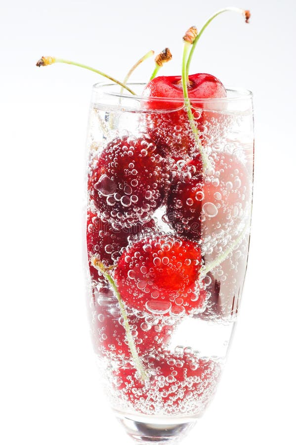 Ice and water stock image. Image of fruit, beverages, cherry - 2724997
