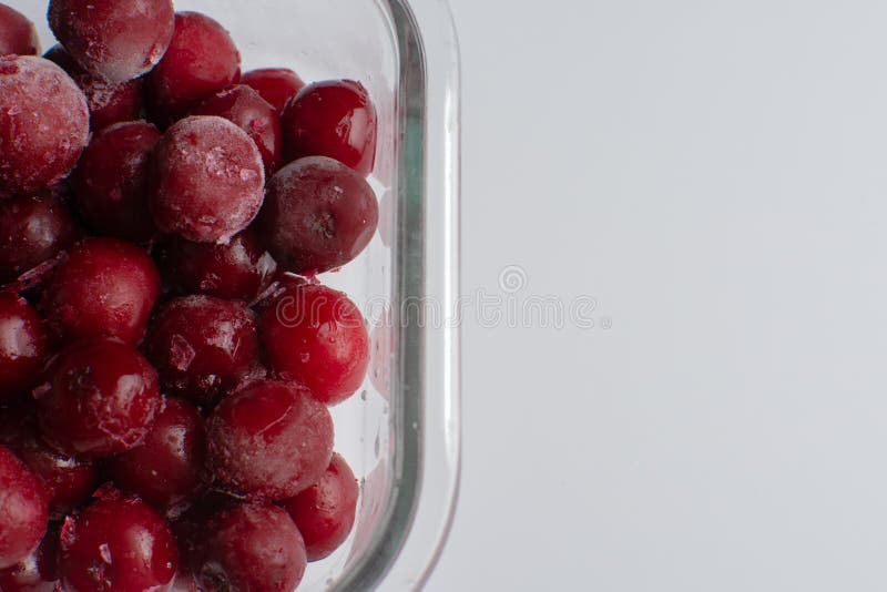 Cherry on White Background Top View Stock Image - Image of rich, cherry ...
