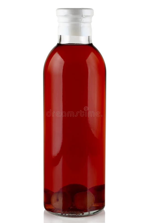 Cherry wine. stock photo. Image of healthy, tasty, bottle - 21484884