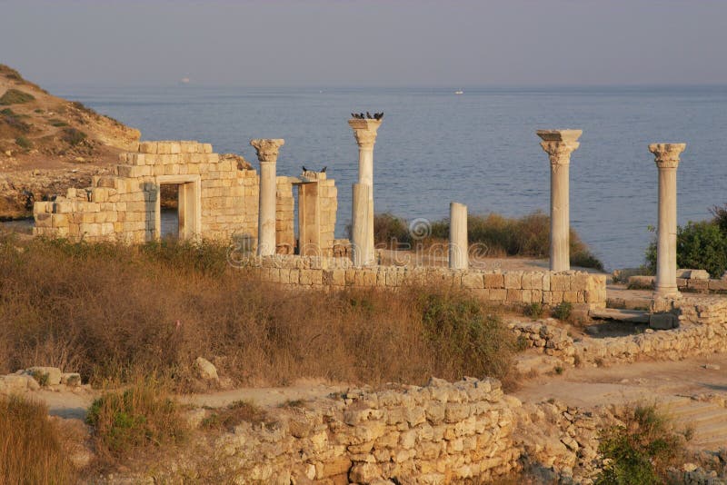 Chersonesos ruins stock photo. Image of architecture, ancient - 9181032