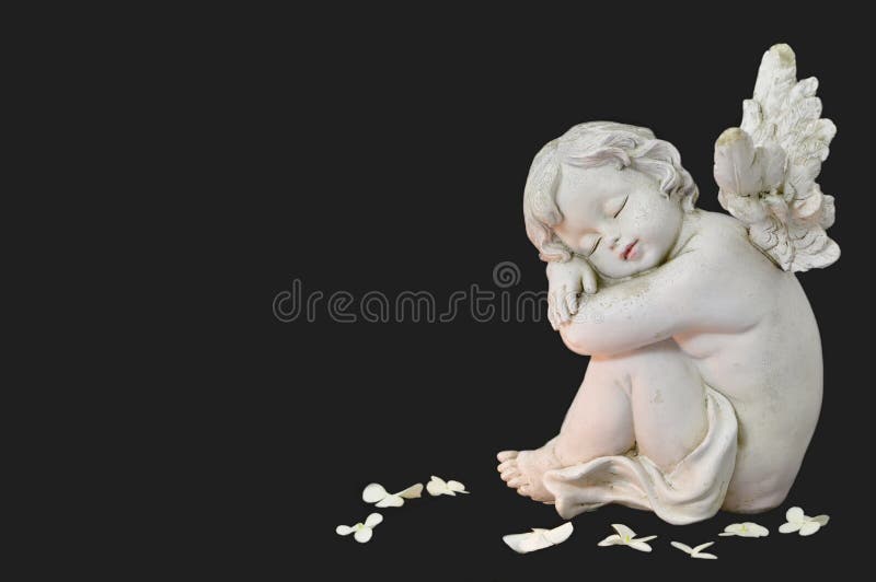 Sleeping cherub stock image. Image of renaissance, statue - 11387643