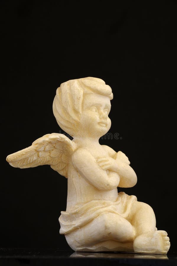 Cherub Sitting Objects Isolated Stock Image - Image of macro, sculpture ...