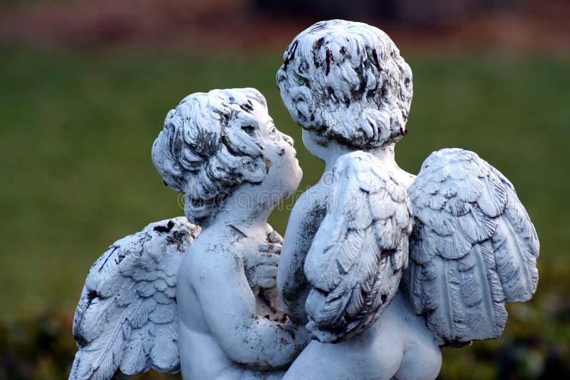 Cherubs outside stock image. Image of girl, archangel, share - 540309