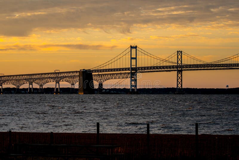 Bridge at Sunrise stock image. Image of palm, inlet, traffic - 2681649