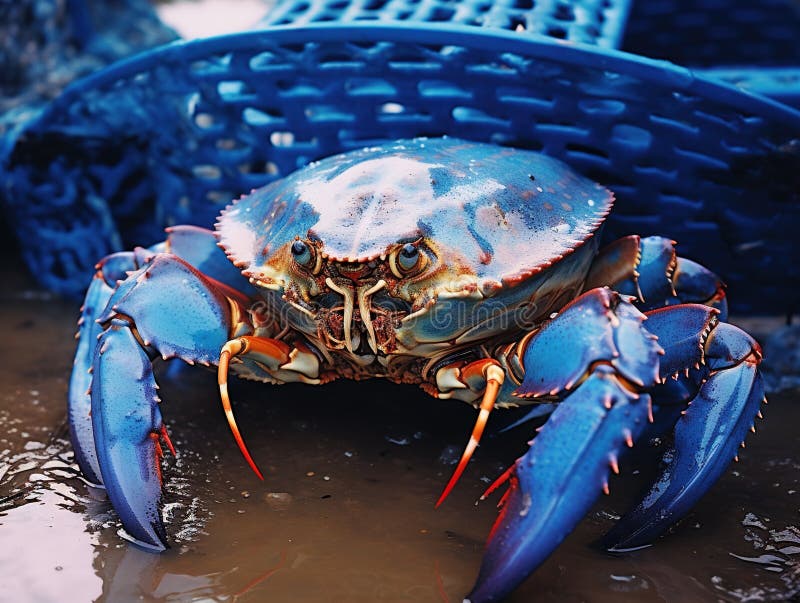 Ai Generated Illustration Wildlife Concept of Chesapeake Blue Crab ...