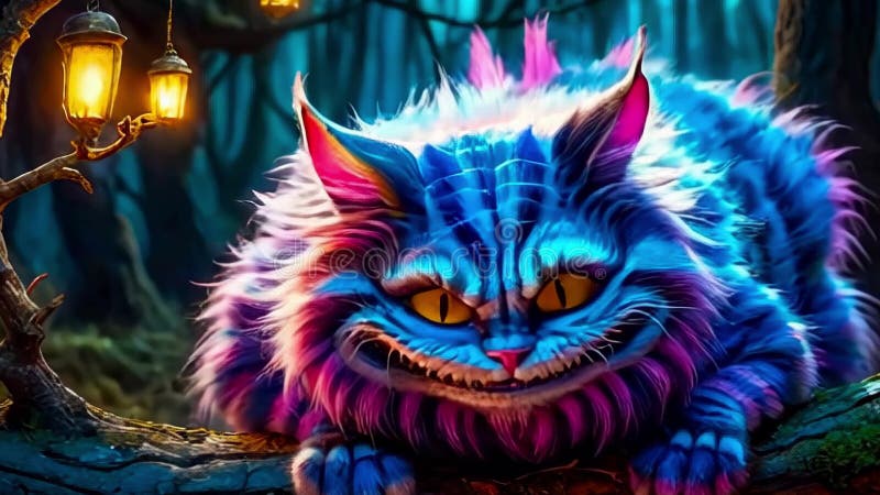 The Cheshire Cat in the Enchanted Forest, from Alice in Wonderland ...