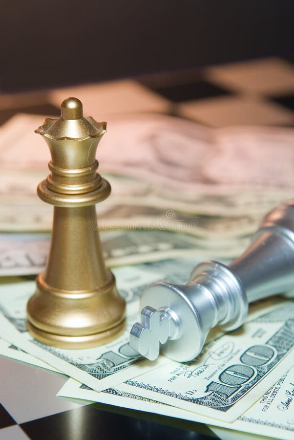 Chess Man Over Business Chart Stock Image - Image of bonds, competition ...