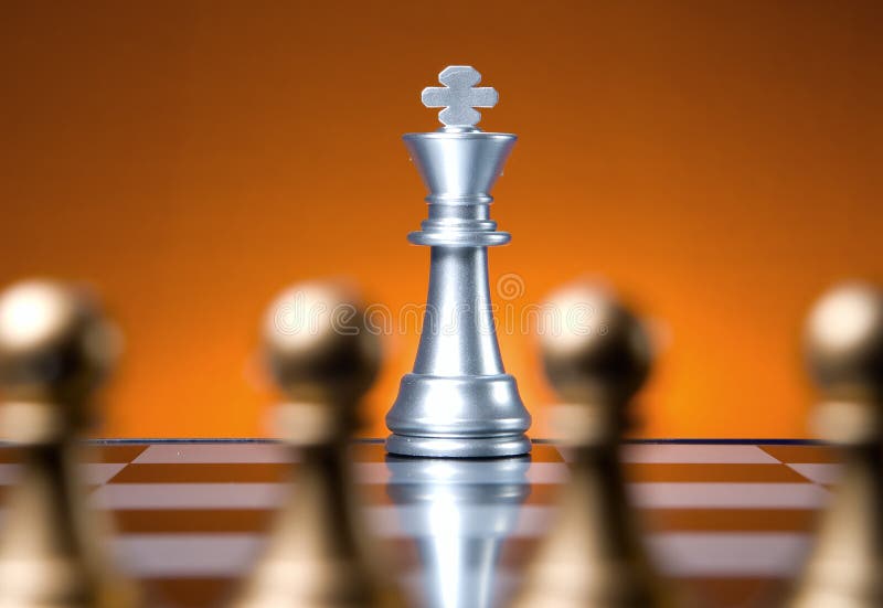 Chessboard with Growing Height Coins Stacks Stock Image - Image of ...