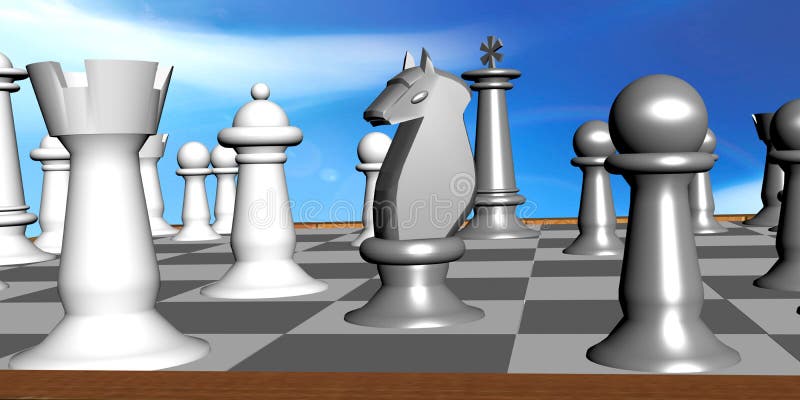 Fantasy Chess stock illustration. Illustration of backdrop - 30420434