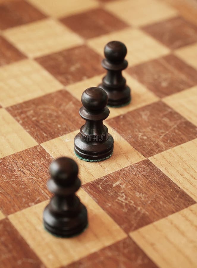 Chess Board King Three Pawns Stock Photos - Free & Royalty-Free Stock ...