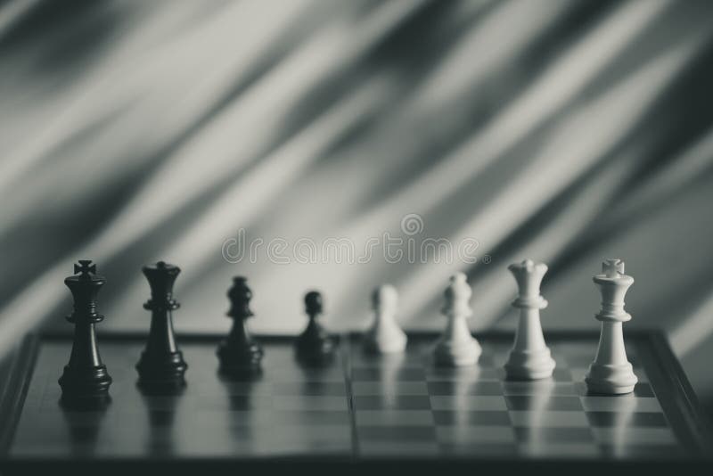 Chess Strategy Concept is on the Bright Background Stock Image - Image ...