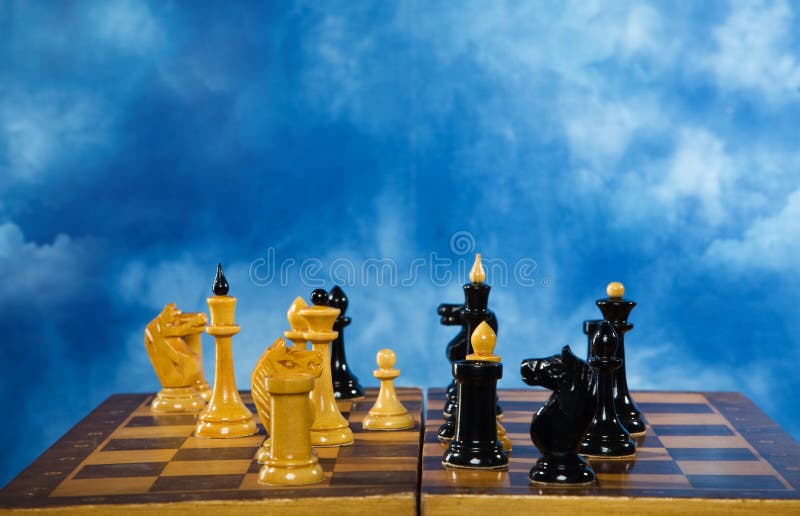 Chess battle stock photo. Image of battle, entertain - 14998512