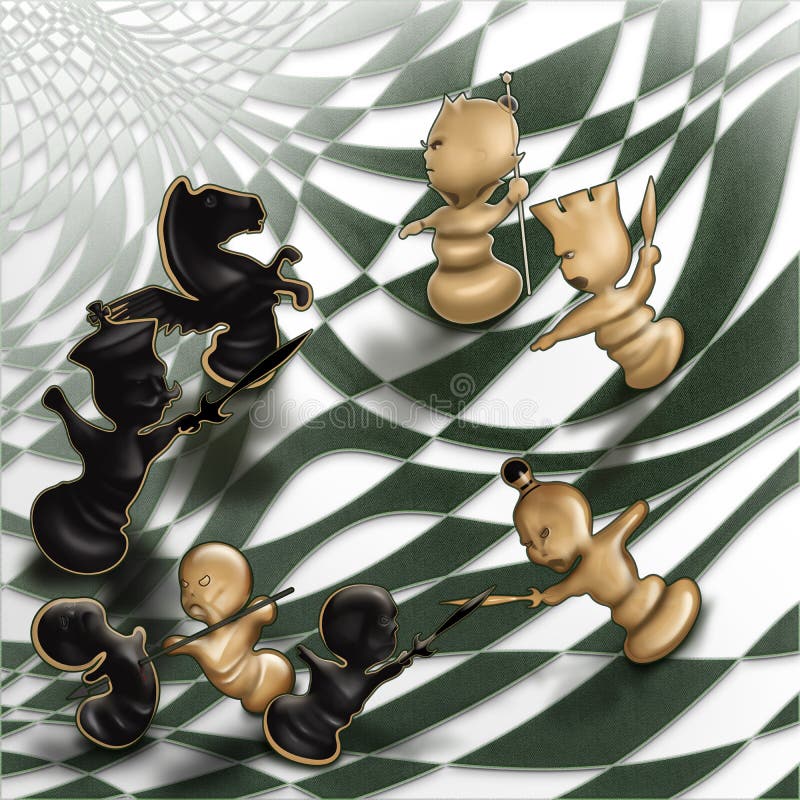 Chess Battle stock illustration. Illustration of piece - 85454985