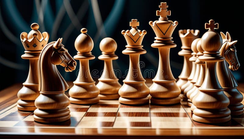 Chess Battle Ready on Board Stock Image - Image of indoor ...