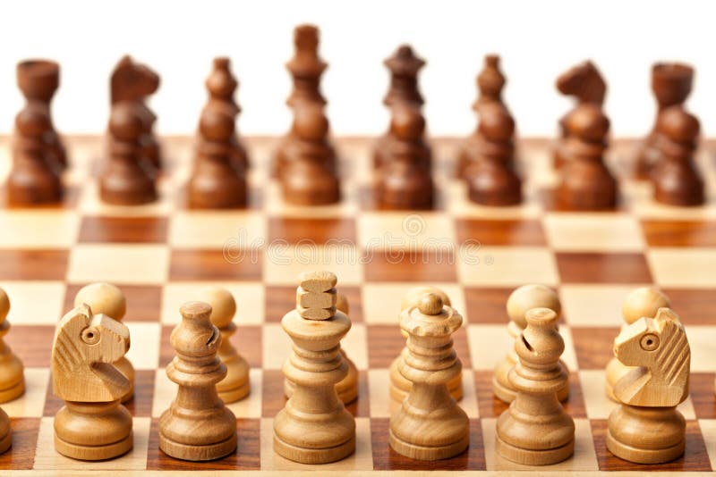 Chess Set Up Beginning stock photo. Image of german, board - 75094616