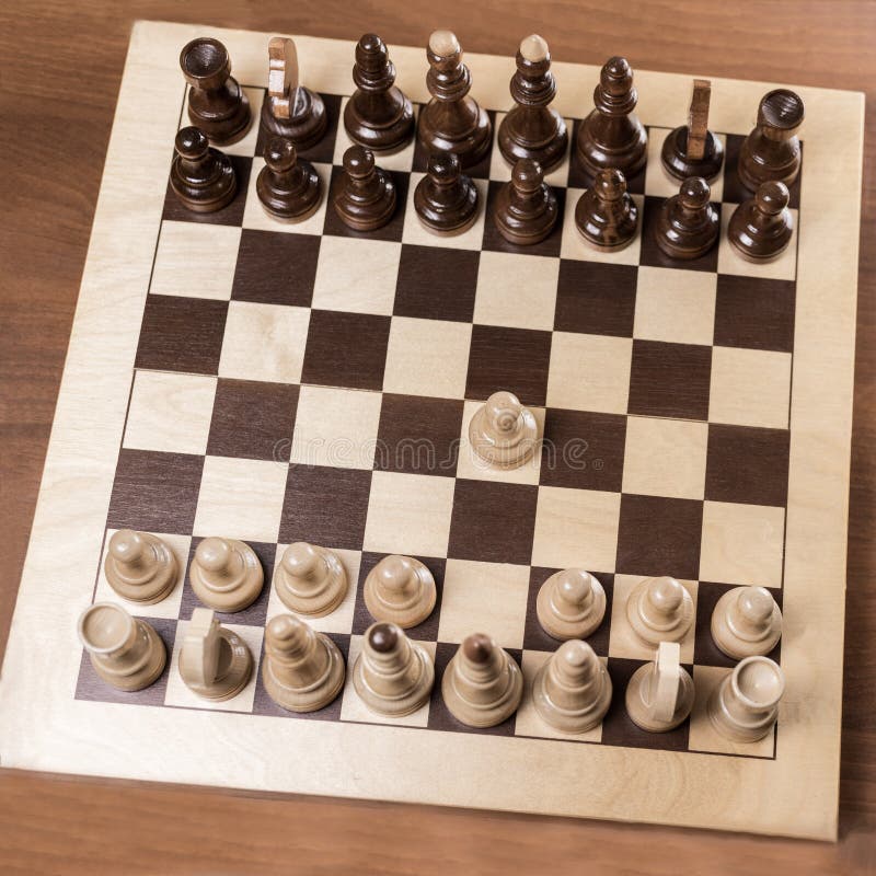 Chess, the Beginning of the Game. Stock Photo - Image of intelligence ...
