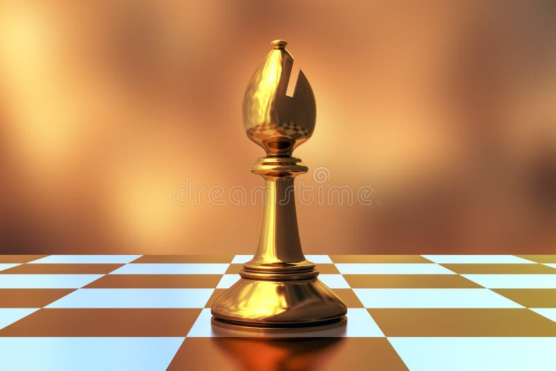 Chess bishop, illustration stock illustration. Illustration of graphic ...