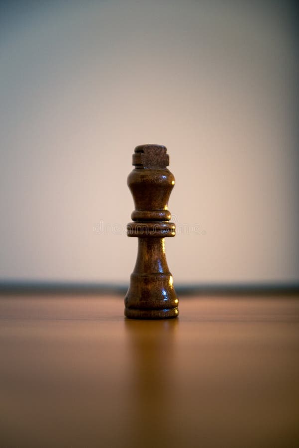 Chess Black King Piece on a Wooden Surface Stock Image - Image of ...