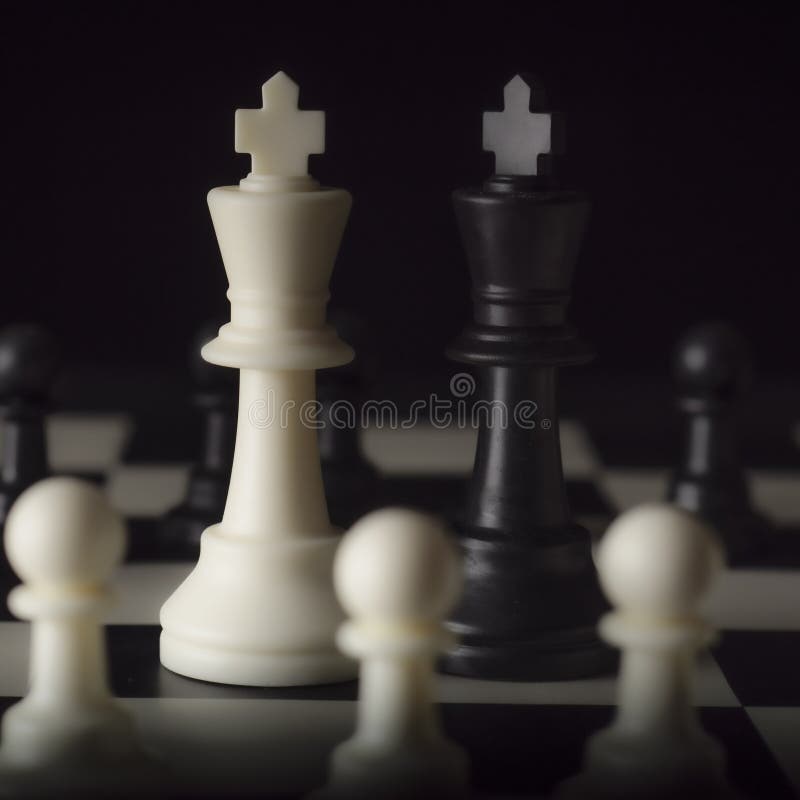 Chess black vs. white stock image. Image of white, chessmen - 277556353