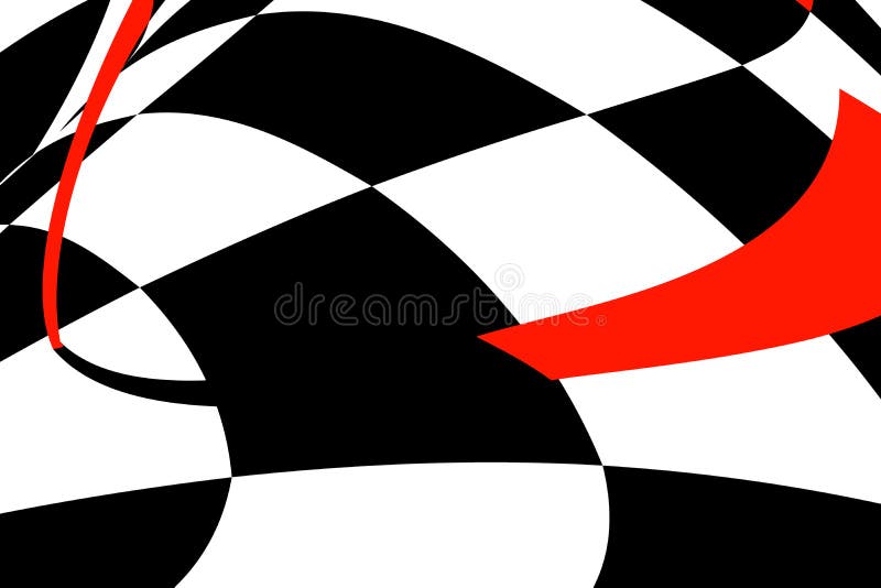 Chess Black and White Background with Red Elements and Distortion ...