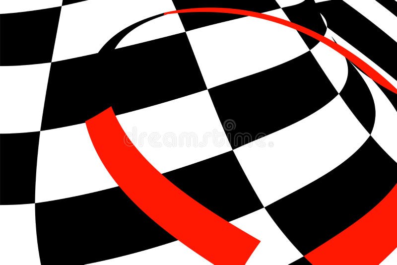 Chess Black and White Background with Red Elements and Distortion ...
