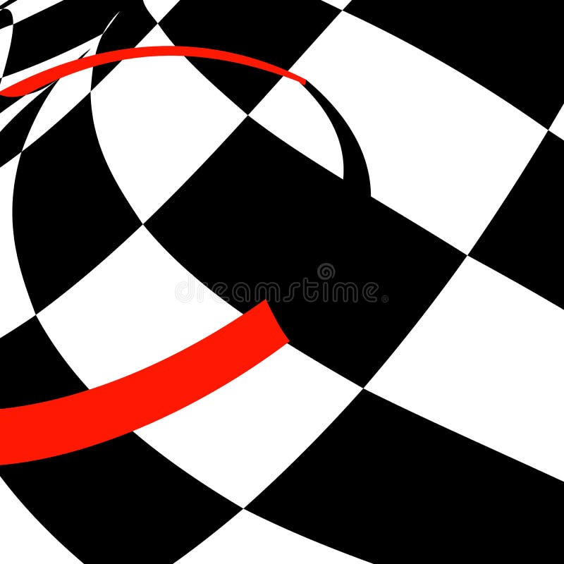 Chess Black and White Background with Red Elements and Distortion ...