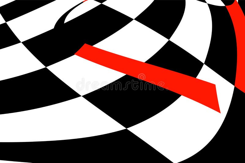 Chess Black and White Background with Red Elements and Distortion ...