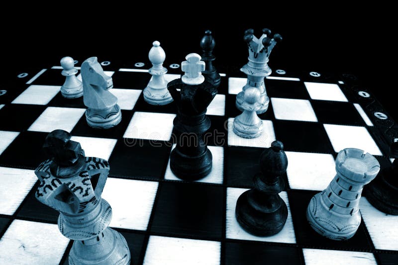 Chess board stock image. Image of battle, board, pieces - 10846887