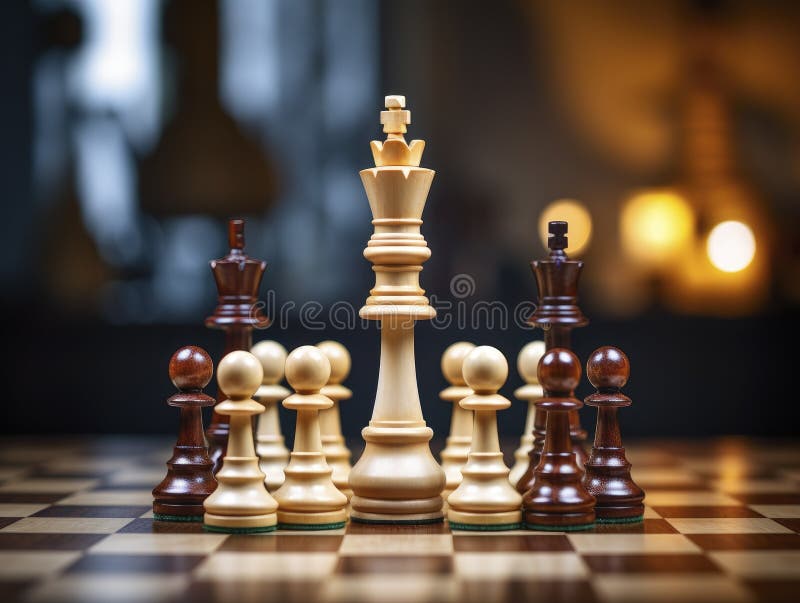 Chess Board Beautiful Figures Staged Professional Photo Stock Photo ...