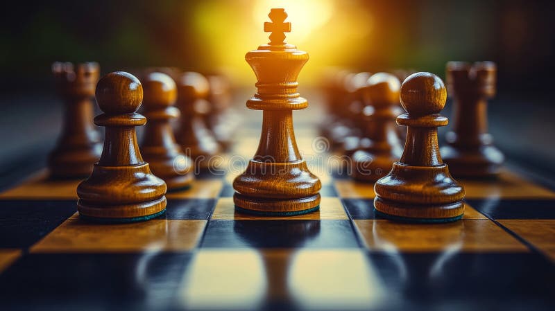Chess Board for Business Strategy and Leadership Assignment Concept of ...