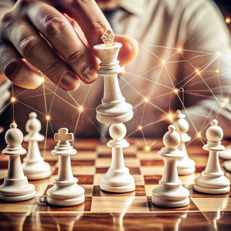 Chess Board for Business Strategy and Leadership Generative Ai Stock ...