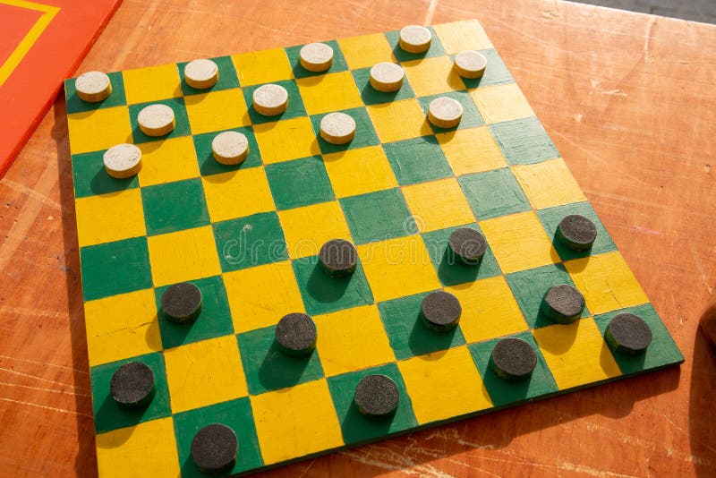 Chess Board for Checkers Game of Company Stock Photo - Image of ...