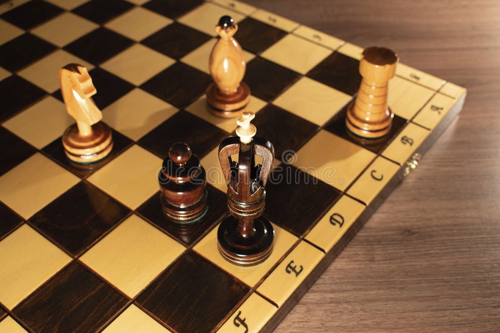 Chess Board checkmated stock photo. Image of table, unusual - 166020214