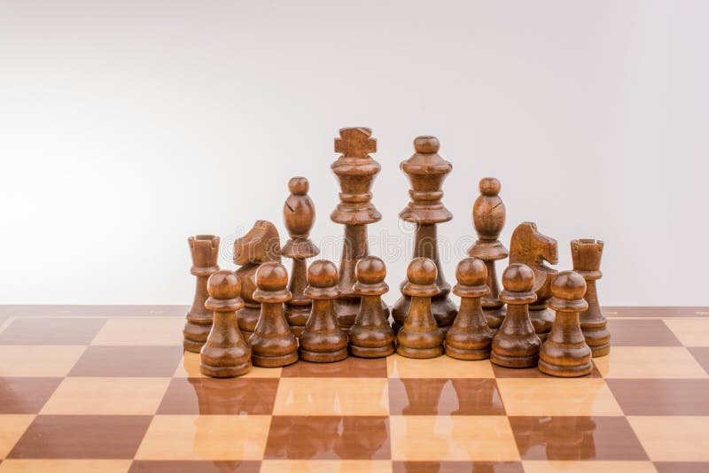 Chess Board with Chess Pieces Stock Photo - Image of chessboard ...